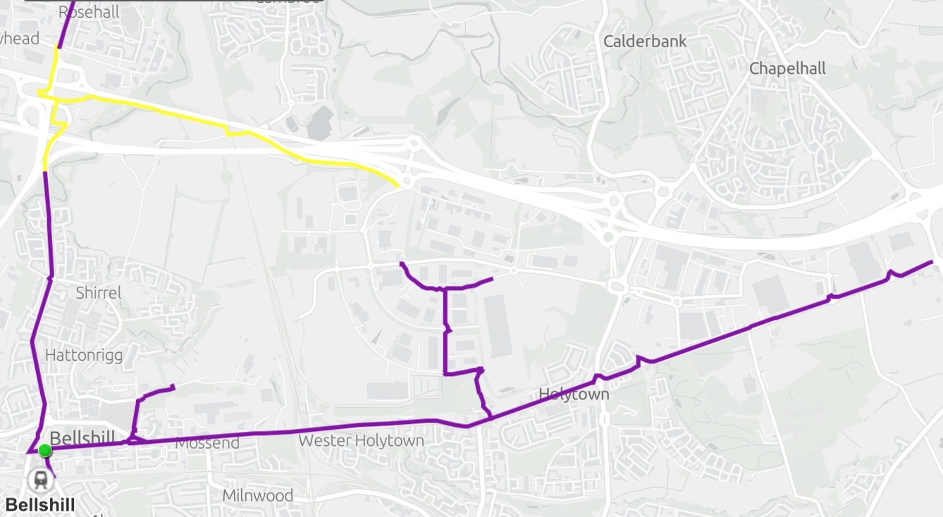 Bellshill-EuroCentral-map-screenshot – GoBike